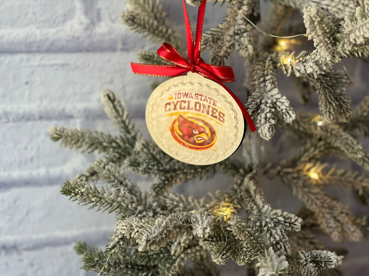 Iowa State Cyclones Logo Ornament – MrsHandPainted