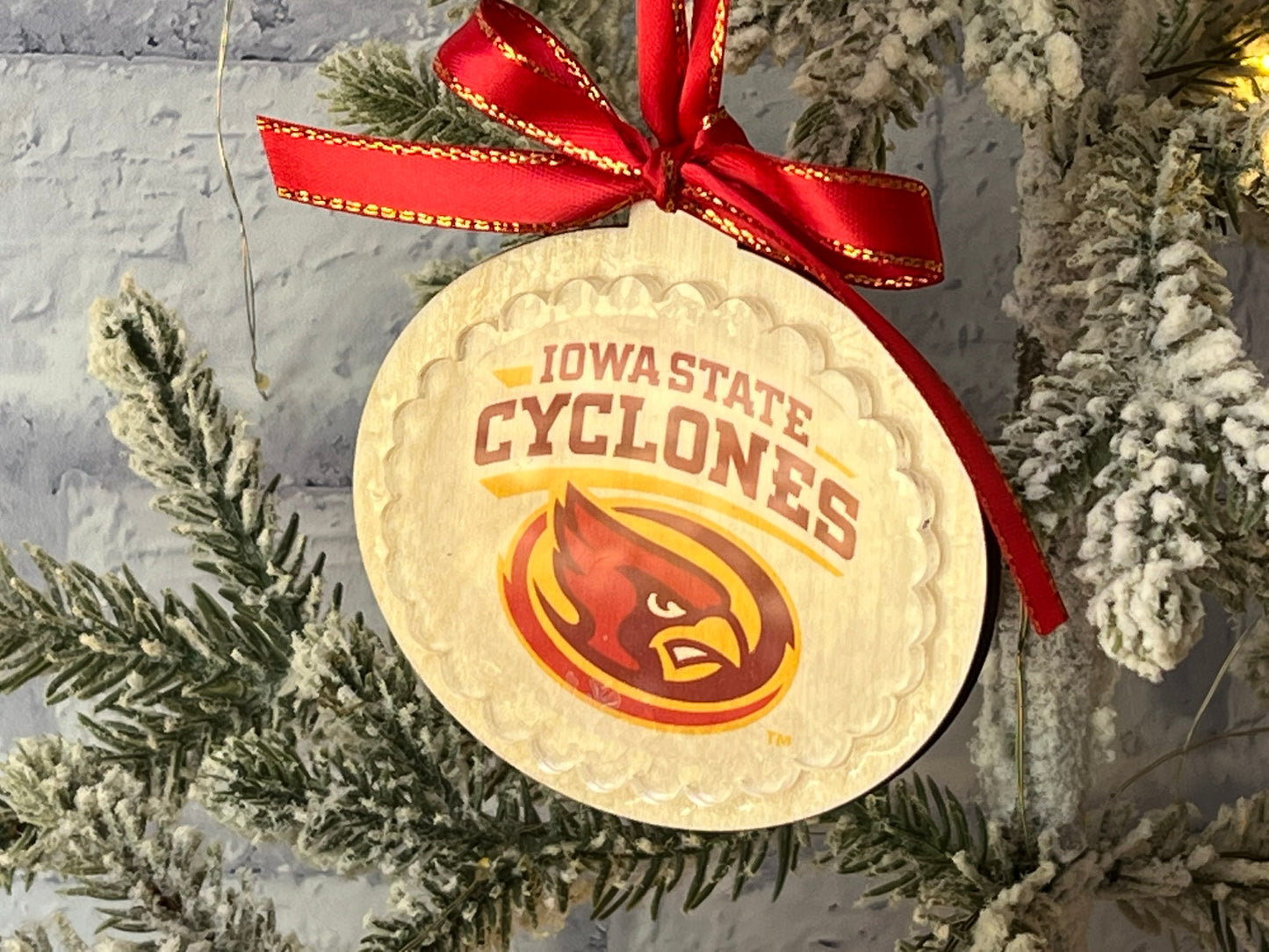 Iowa State Cyclones Logo Ornament – MrsHandPainted