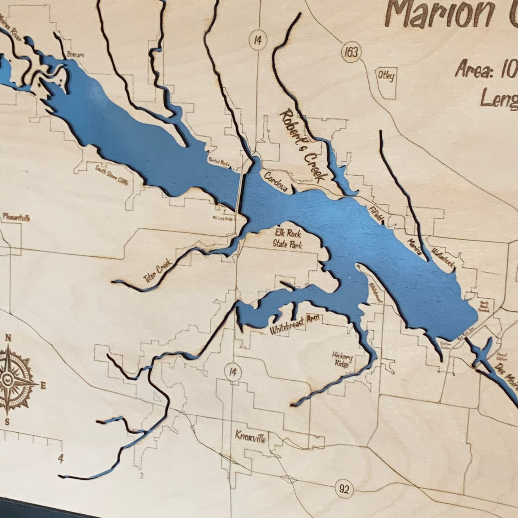 Laser Cut Lake Maps – MrsHandPainted
